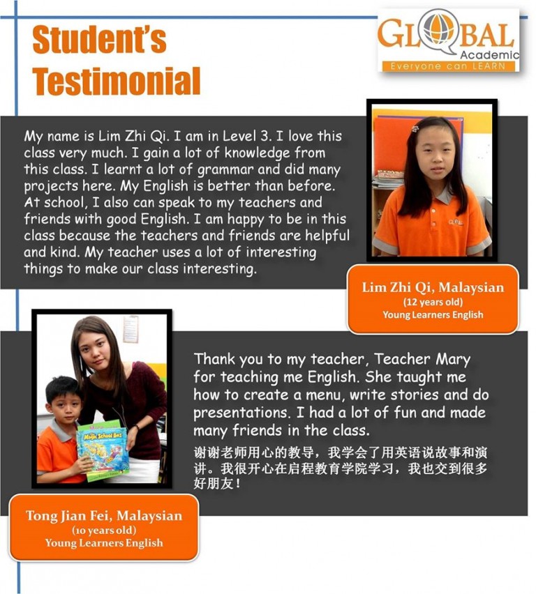 Student's Testimonial - Global Academic